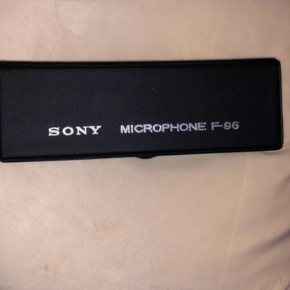Sony | Other | Vintage Sony Microphone F96 With Case | Poshmark